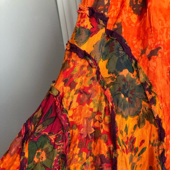 Hand Crafted | Pants & Jumpsuits | Indian Tie Dye Flower Patchwork ...